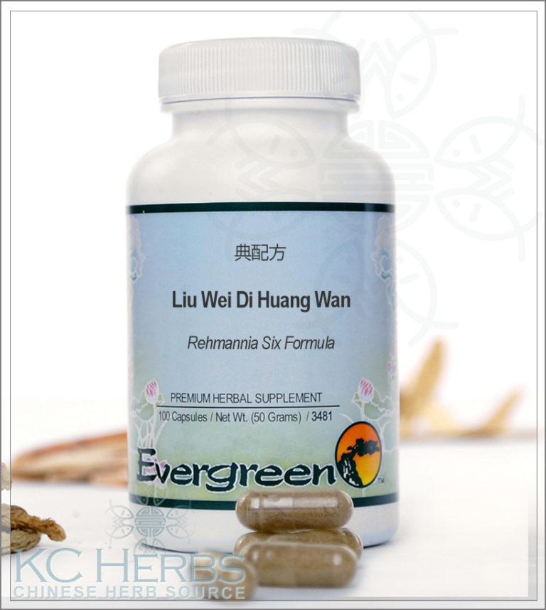 Liu Wei Di Huang Wan | Rehmannia Six Formula | Evergreen Herbs
